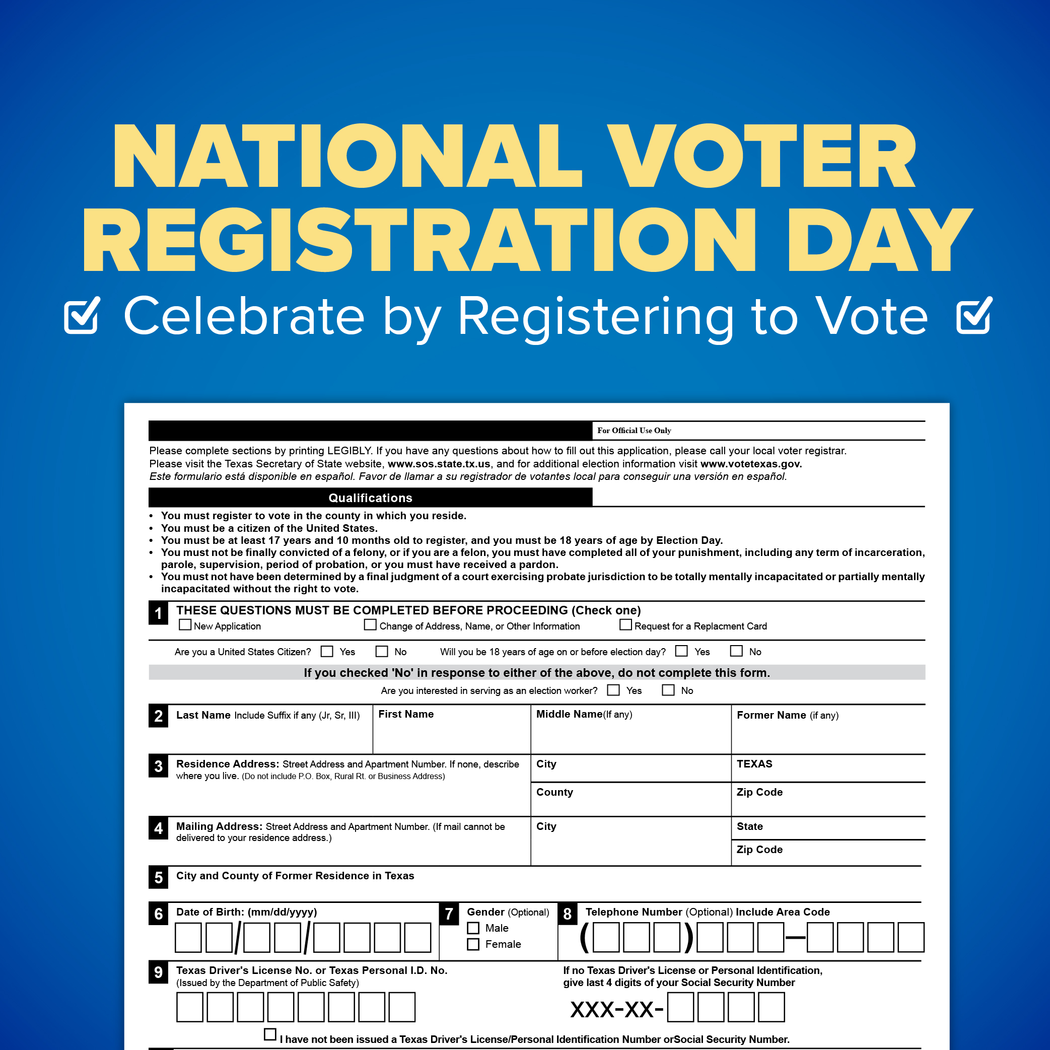 September 20 Is National Voter Registration Day IDEA Public Schools September 20 Is National Voter Registration Day IDEA Public Schools