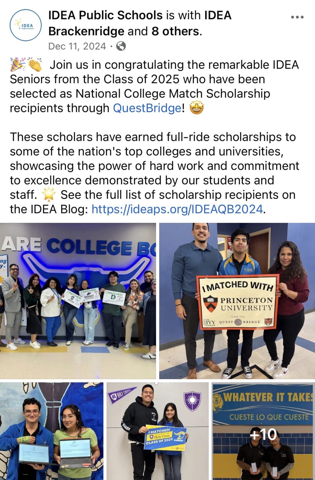 Resumen del año 2024 de IDEA Public Schools: los 5 momentos más ...